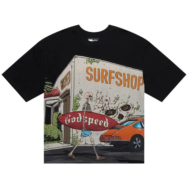 GODSPEED Surf Shop T-shirt - Black