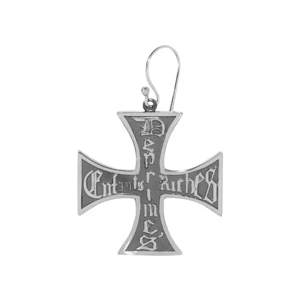 Enfants Riches Déprimés Cross Earring - Silver