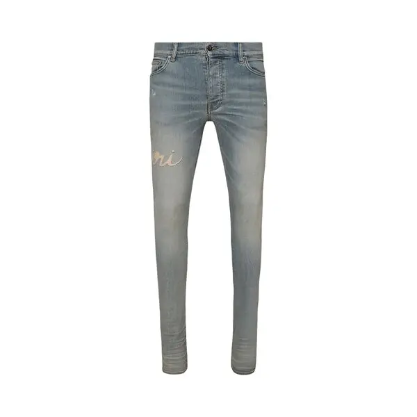 Amiri Script Logo Skinny Jean