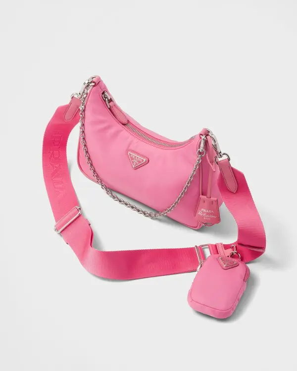 Prada Re-edition 2005 Re-nylon Bag - Begonia Pink