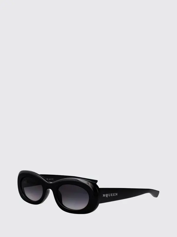 Alexander McQueen Oval Sunglasses - Black
