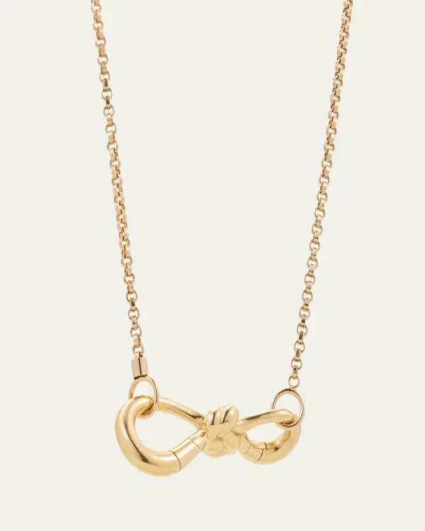 MARLA AARON True Lover's Knot Lock In 18k Yellow Gold