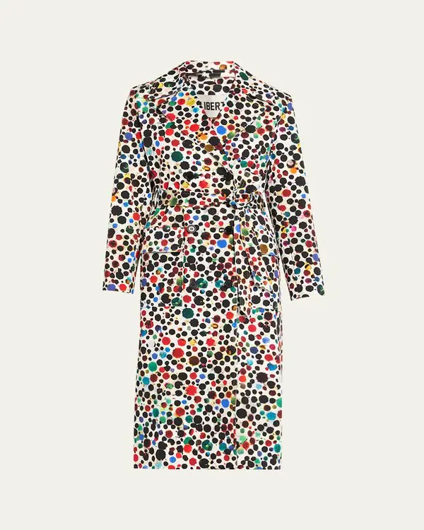 Libertine Orpheus Spotted Belted Long Trench Coat