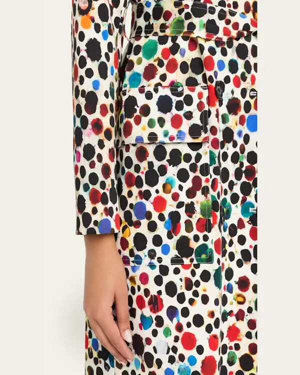 Libertine Orpheus Spotted Belted Long Trench Coat