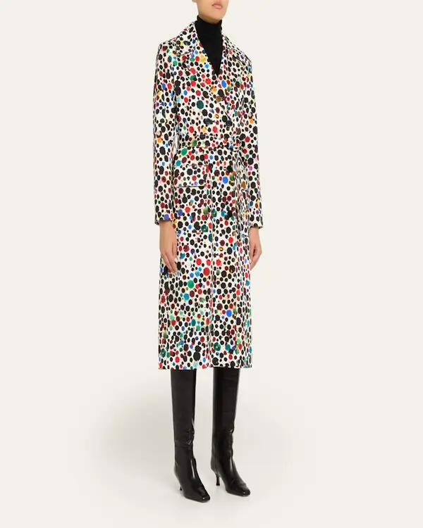 Libertine Orpheus Spotted Belted Long Trench Coat