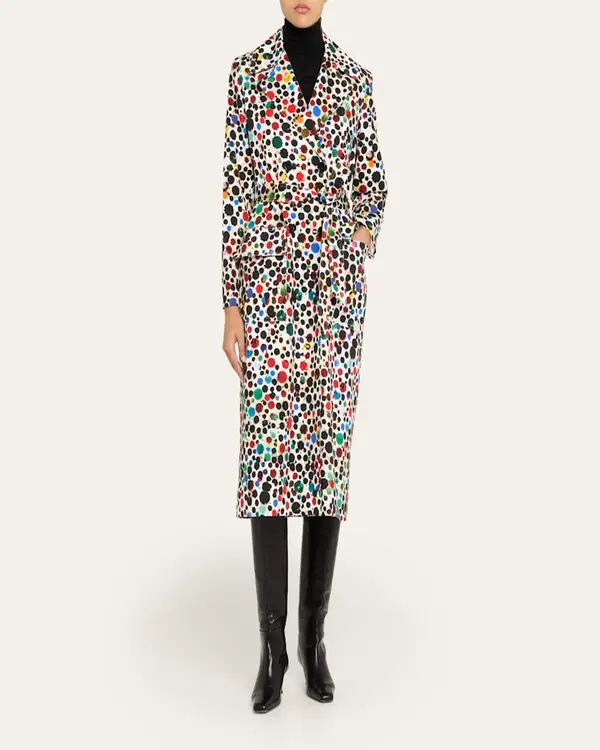 Libertine Orpheus Spotted Belted Long Trench Coat