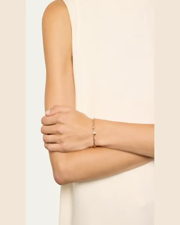 MARLA AARON 14k Rose Gold Biker Chain Bracelet