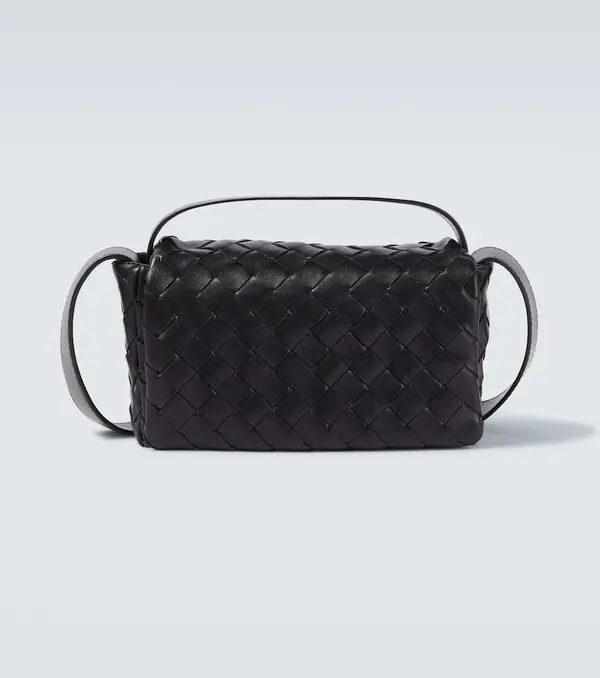 Bottega Veneta Intrecciato Mini Crossbody Bag - Black