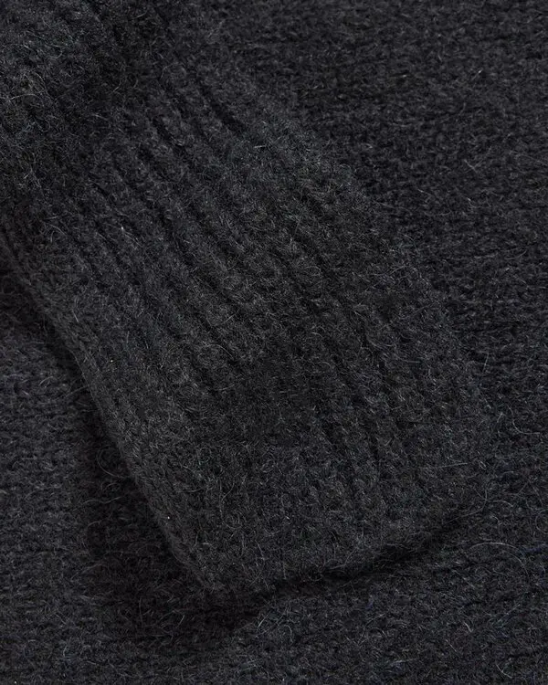 Jacquemus Apos;s Le Chale Grosgrain Logo Wool-blend Scarf - Black