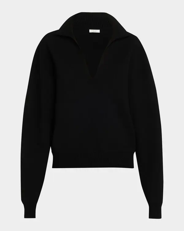 A.L.C. Timmy Polo Sweater - Black