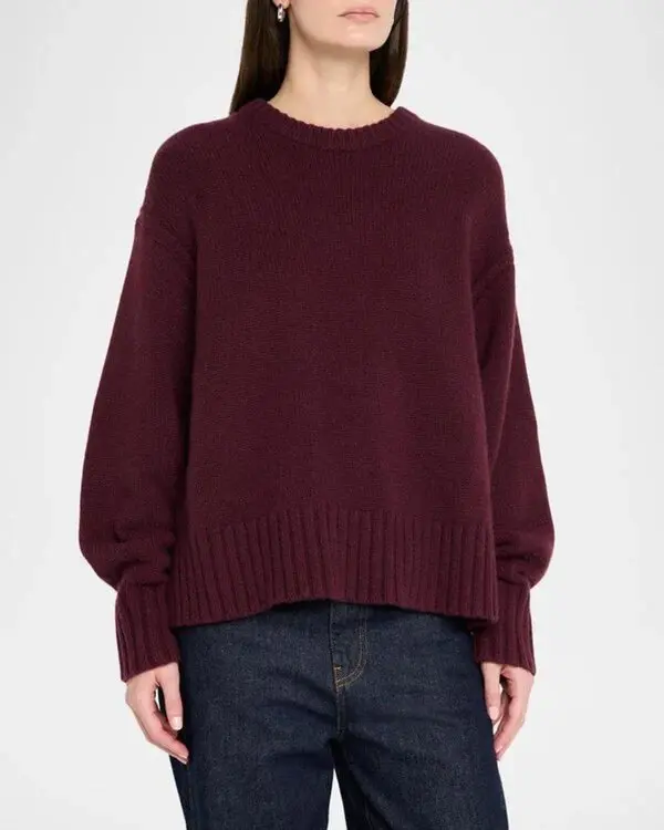 Guest In Residence Cashmere Crewneck Sweater - Fig