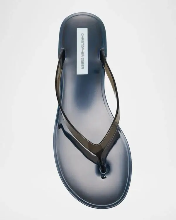 Christopher Esber Jo Jelly Flip Flops - Deep Clear