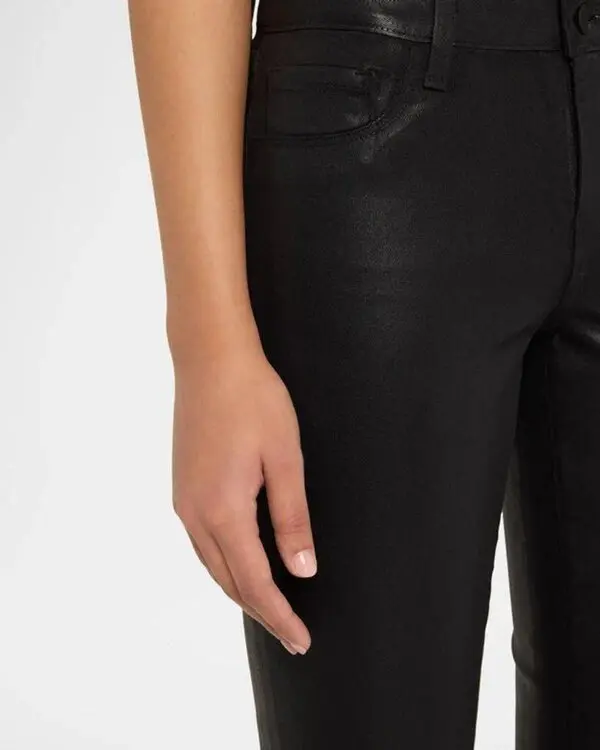 L & APOS;AGENCE L'agence Sneeki Coated Straight Jeans