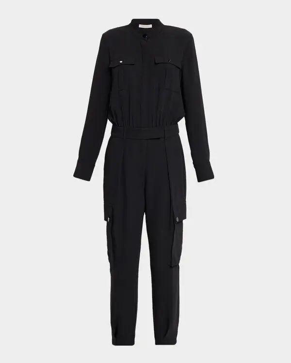 Ramy Brook Onyx Utility Jumpsuit - Black