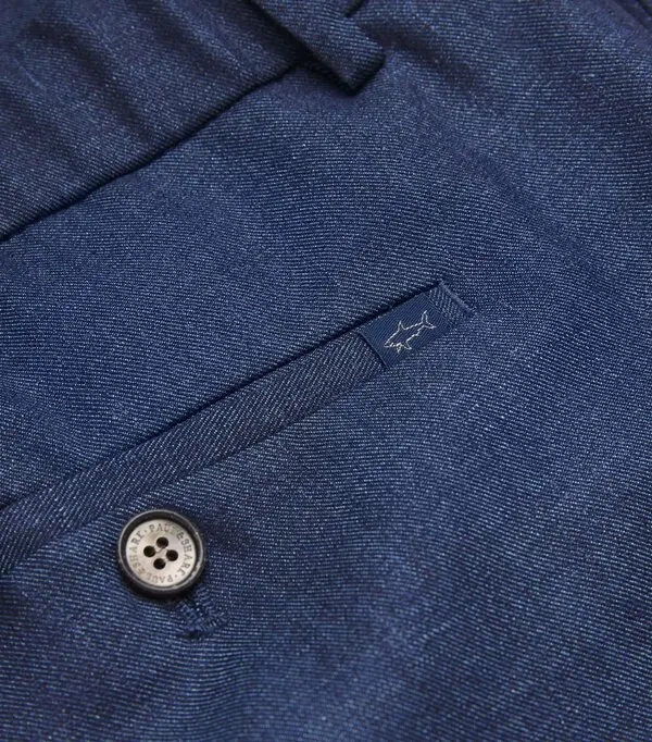 Paul & Shark Virgin Wool-silk Blend Jersey Chinos