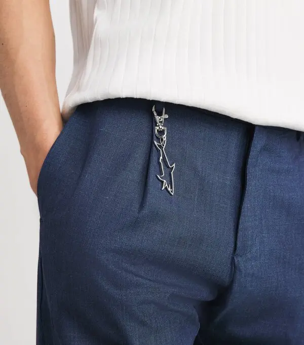 Paul & Shark Virgin Wool-silk Blend Jersey Chinos