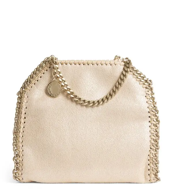 Stella McCartney Tiny Faux Leather Falabella Tote - Ivory