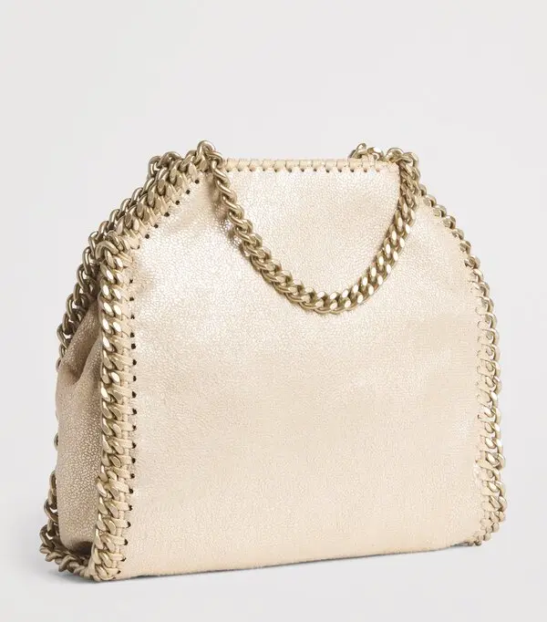 Stella McCartney Tiny Faux Leather Falabella Tote - Ivory
