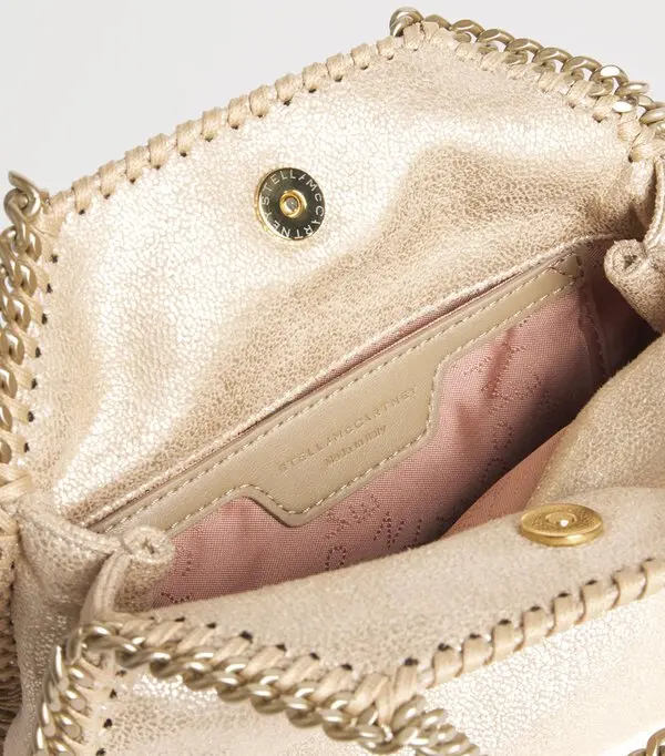 Stella McCartney Tiny Faux Leather Falabella Tote - Ivory