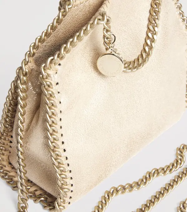 Stella McCartney Tiny Faux Leather Falabella Tote - Ivory