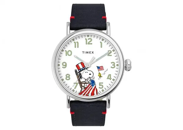 Timex® Standard X Peanuts Snoopy Usa Watch - Stainless Steel