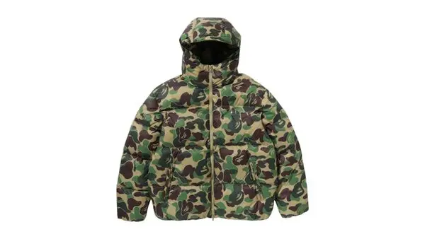 A BATHING APE Abc Camo Down Jacket