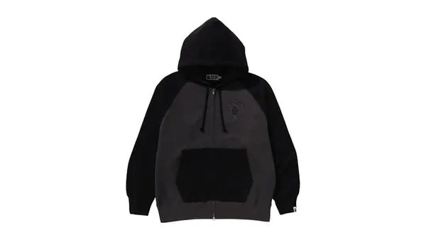 A BATHING APE Relaxed Fit Zip Hoodie - Black