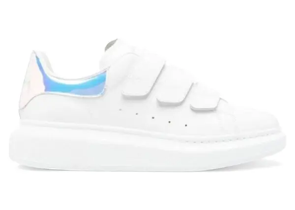 Alexander McQueen Oversized Touch-strap Iridescent Sneakers