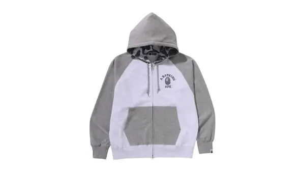 A BATHING APE Relaxed Fit Zip Hoodie - Gray