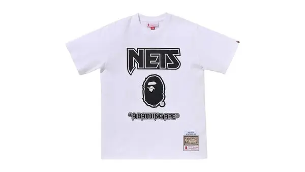 A BATHING APE X Mitchell & Ness Nba New Jersey Nets Tee Shirt