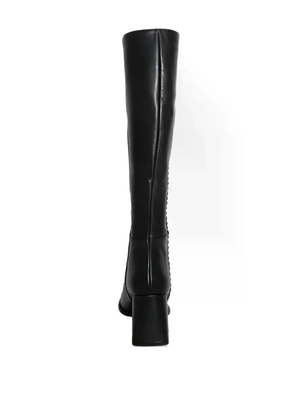 CHUCKIES Stitched Block-heel Boots