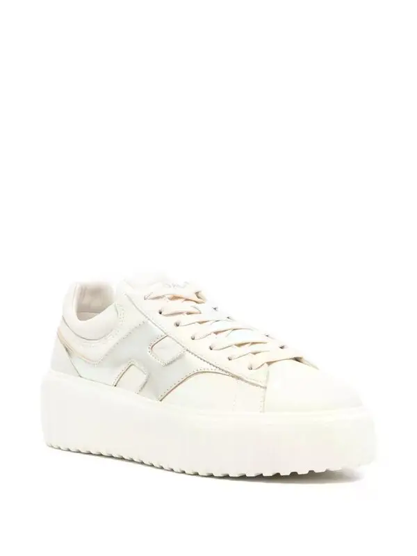Hogan H-stripes Platform Sneakers - Neutrals