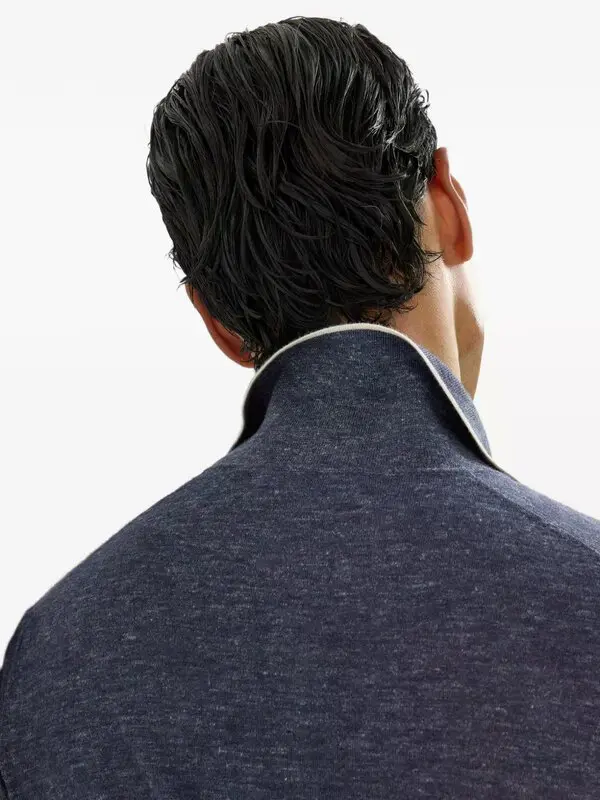 Brunello Cucinelli Long-sleeve Button-fastening Polo Shirt