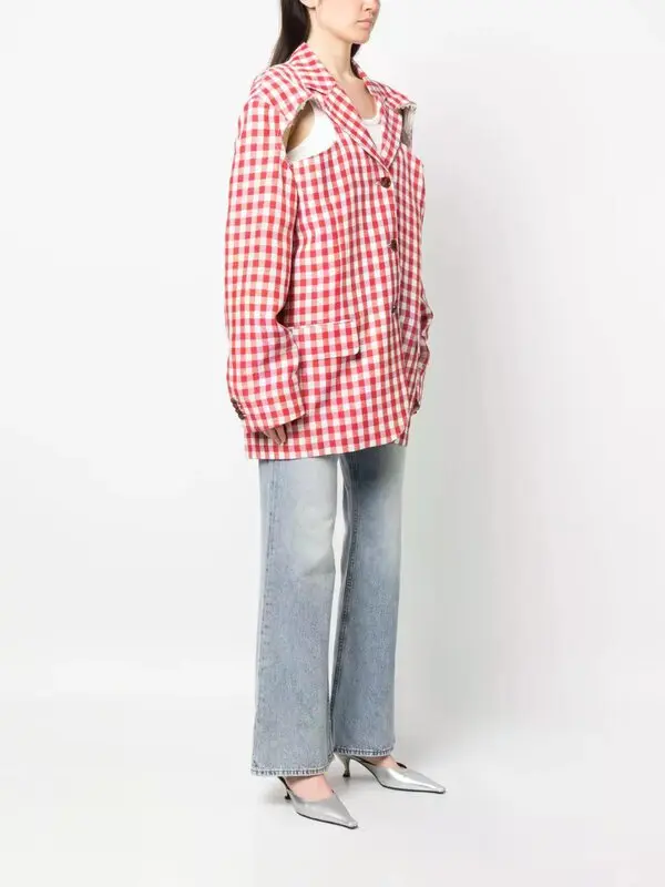 Acne Studios Single-breasted Gingham Blazer