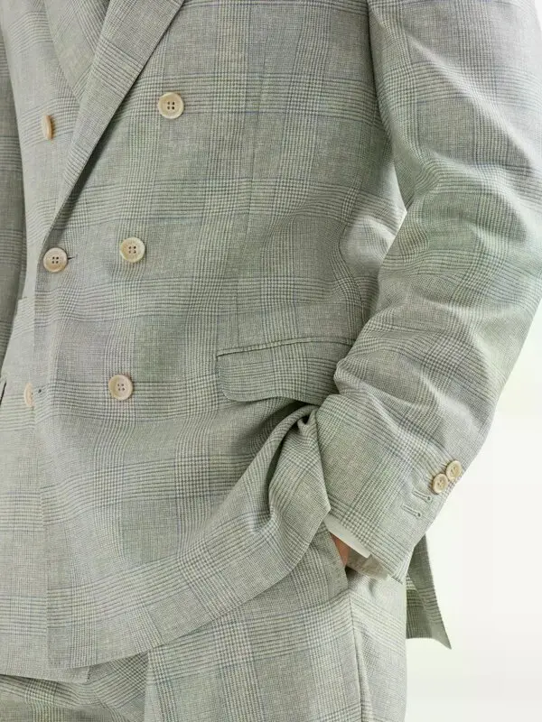 Brunello Cucinelli Double-breasted Blazer - Grey
