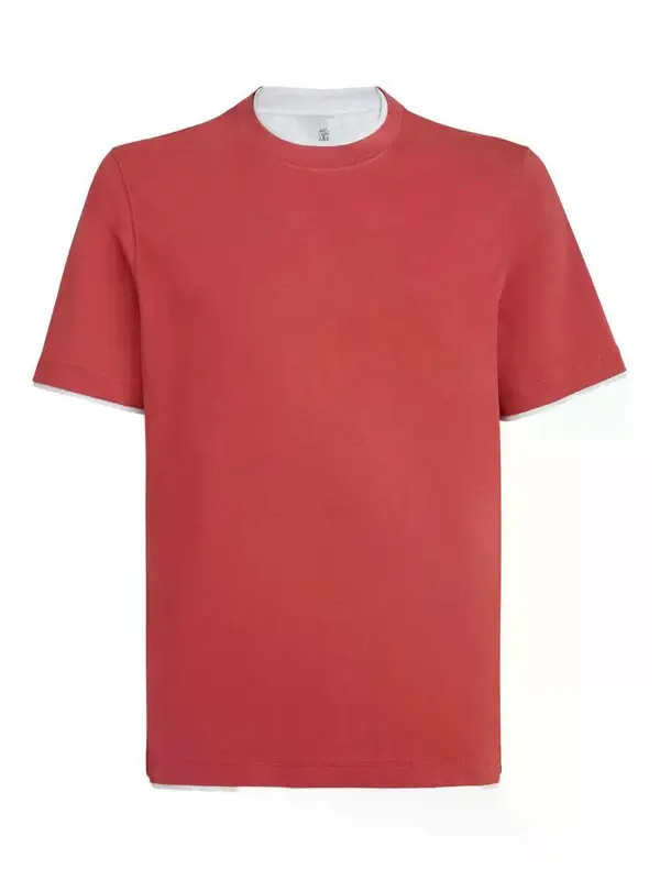 Brunello Cucinelli Crew-neck Layered T-shirt