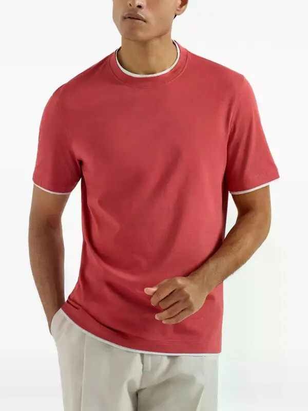 Brunello Cucinelli Crew-neck Layered T-shirt