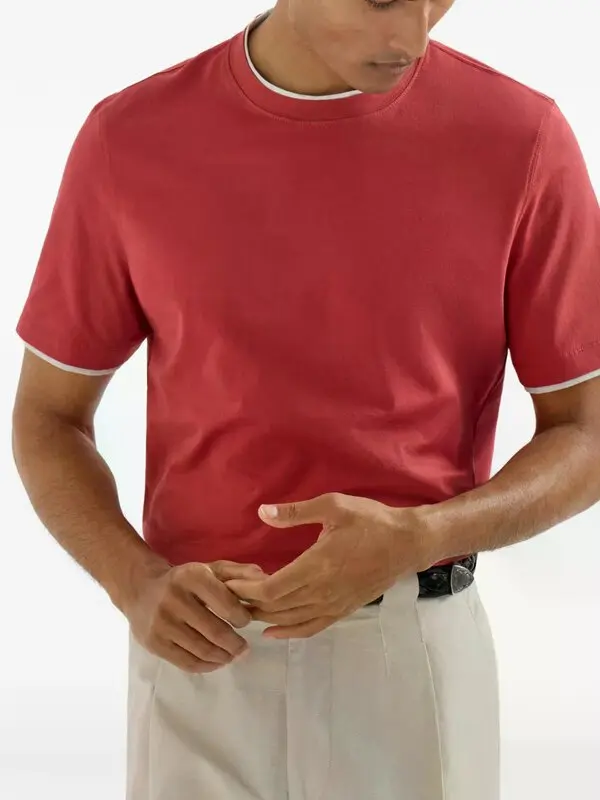 Brunello Cucinelli Crew-neck Layered T-shirt