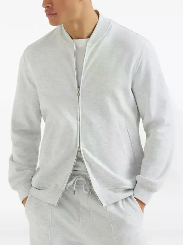 Brunello Cucinelli Zip-up Sweatshirt - Grey