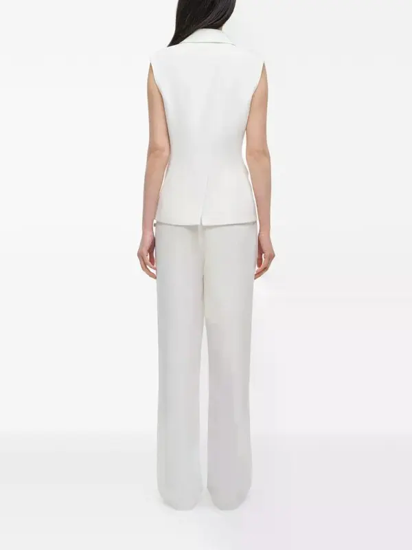 Simkhai Valarie Crossover-front Blazer Vest