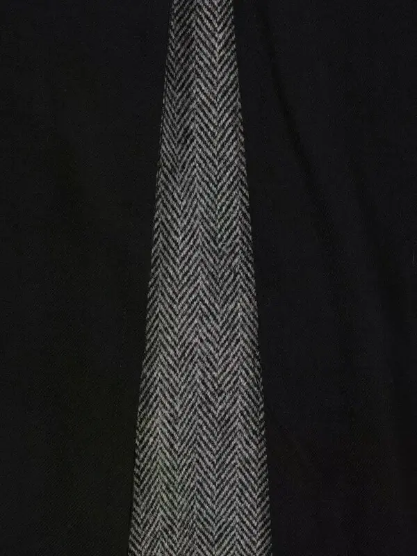 Yohji Yamamoto Herringbone Paneled Coat