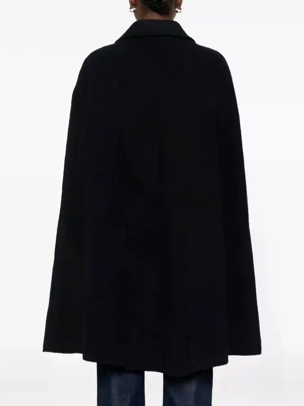 TOTEME Buttoned Cape Coat - Black