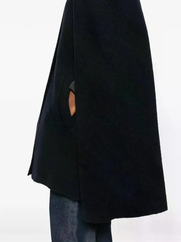 TOTEME Buttoned Cape Coat - Black