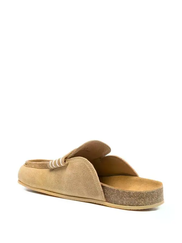 JW Anderson Stitch Detail Backless Loafers - Neutrals