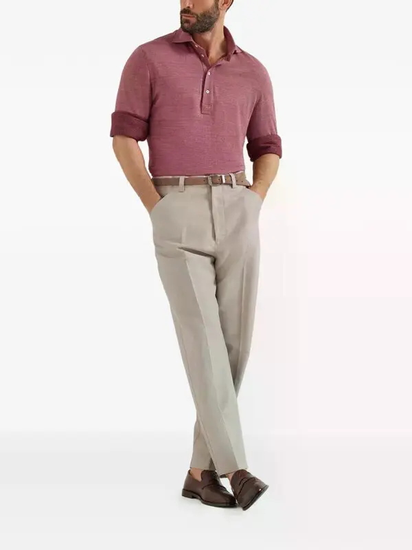 Brunello Cucinelli Panama Cotton-linen Trousers - Neutrals