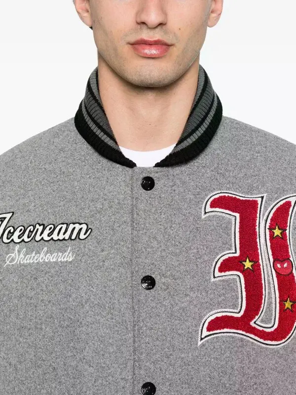ICECREAM Logo-appliqué Bomber Jacket