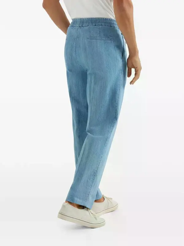 Brunello Cucinelli Drawstring-waist Pleated Jeans - Blue