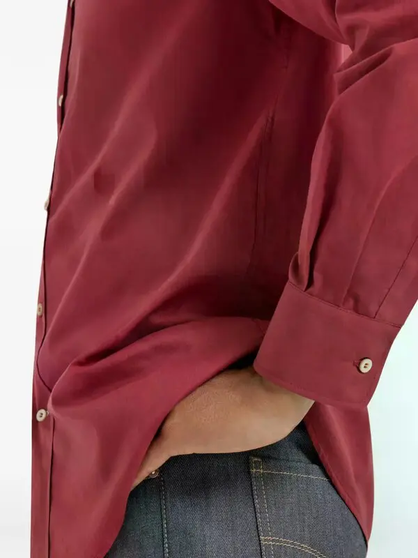 Brunello Cucinelli Cotton Shirt - Red