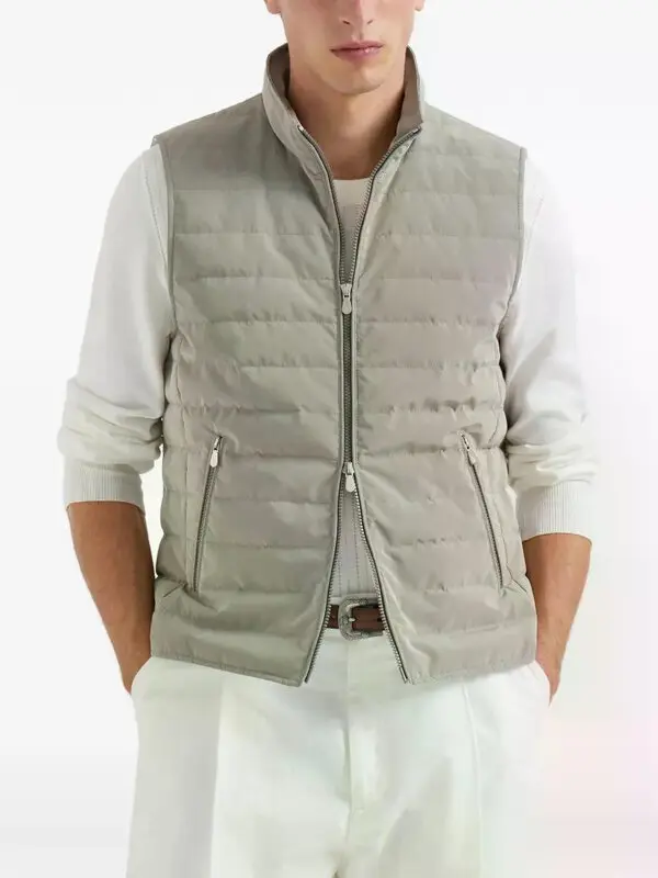 Brunello Cucinelli Padded Gilet - Green