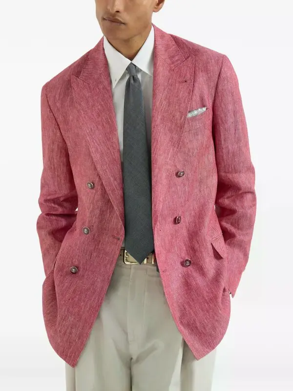 Brunello Cucinelli Flap Pockets Denim Blazer